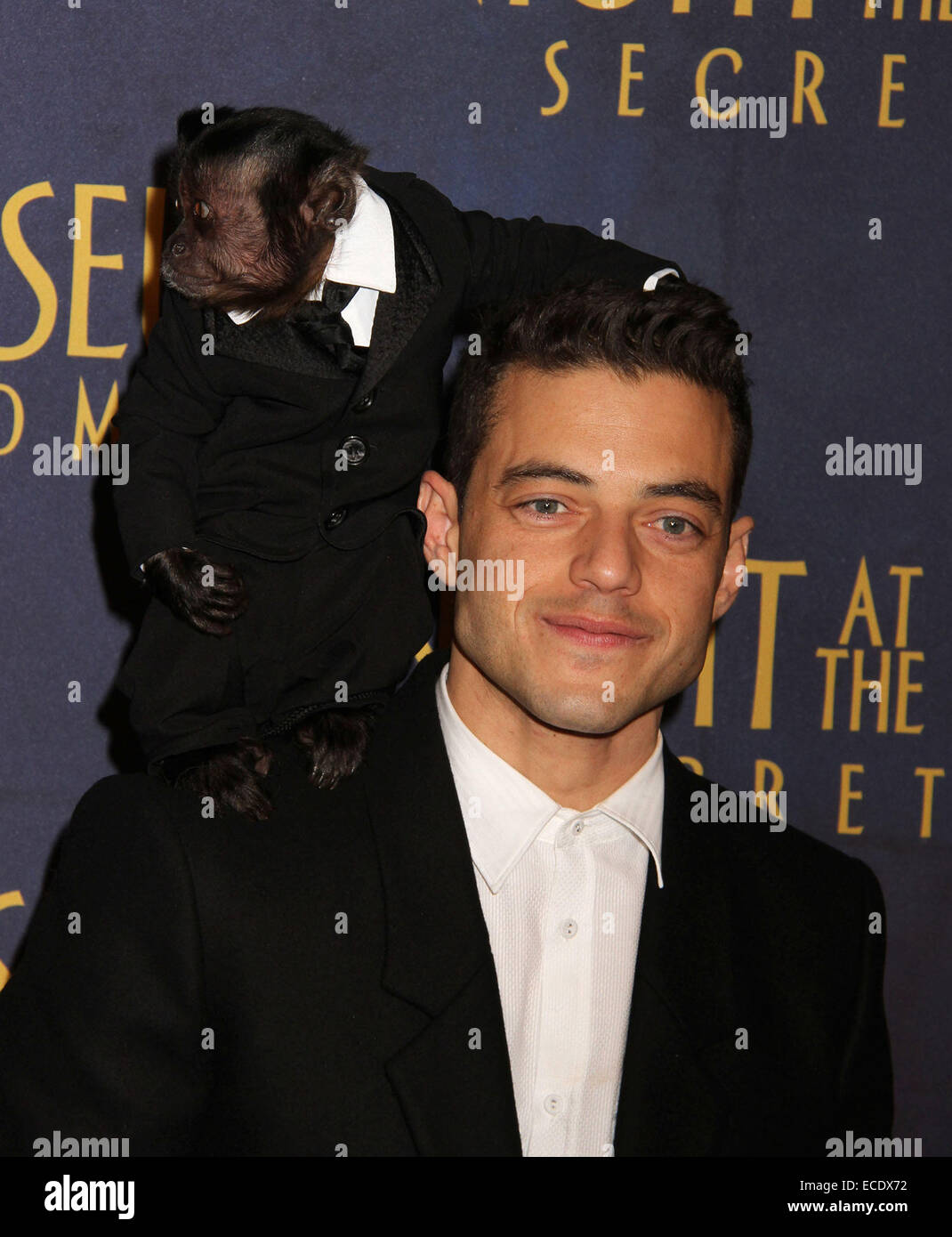 New York, New York, USA. 11th Dec, 2014. Actor RAMI MALEK and DEXTER ...