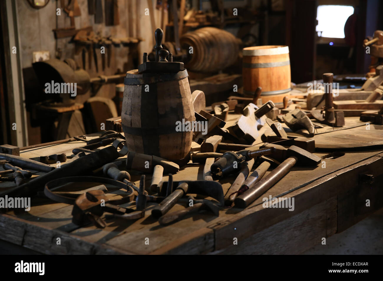 Barrel making tools hi-res stock photography and images - Alamy