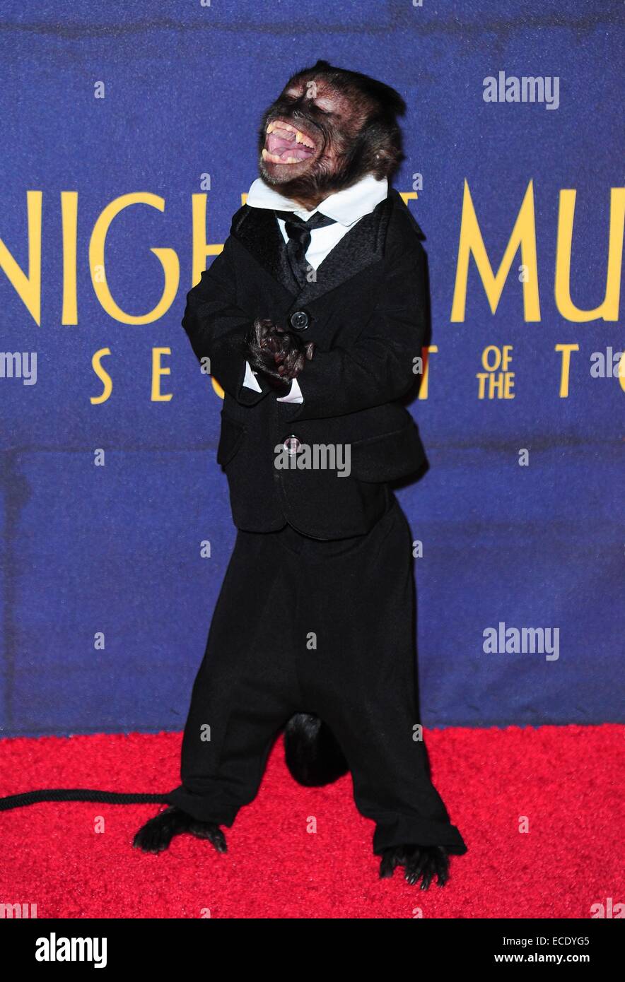 New York, NY, USA. 11th Dec, 2014. Crystal the Monkey at arrivals for ...