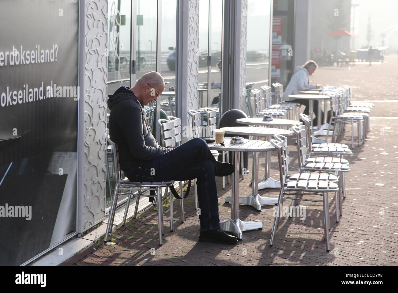 Coffee Shop People Outside