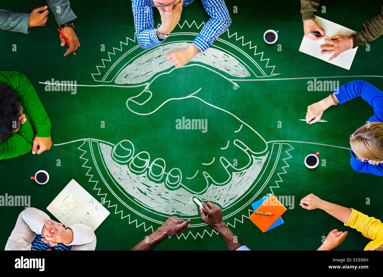 Blackboard Brainstorming Cooperation Planning Meeting Strategy Sharing ...