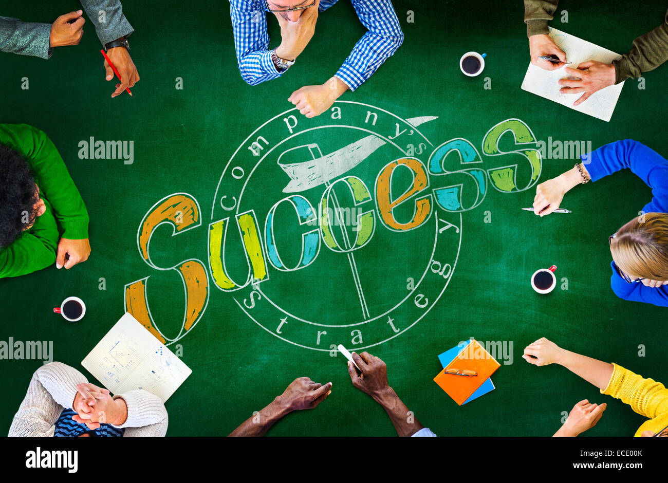 Blackboard Brainstorming Cooperation Planning Meeting Strategy Sharing ...