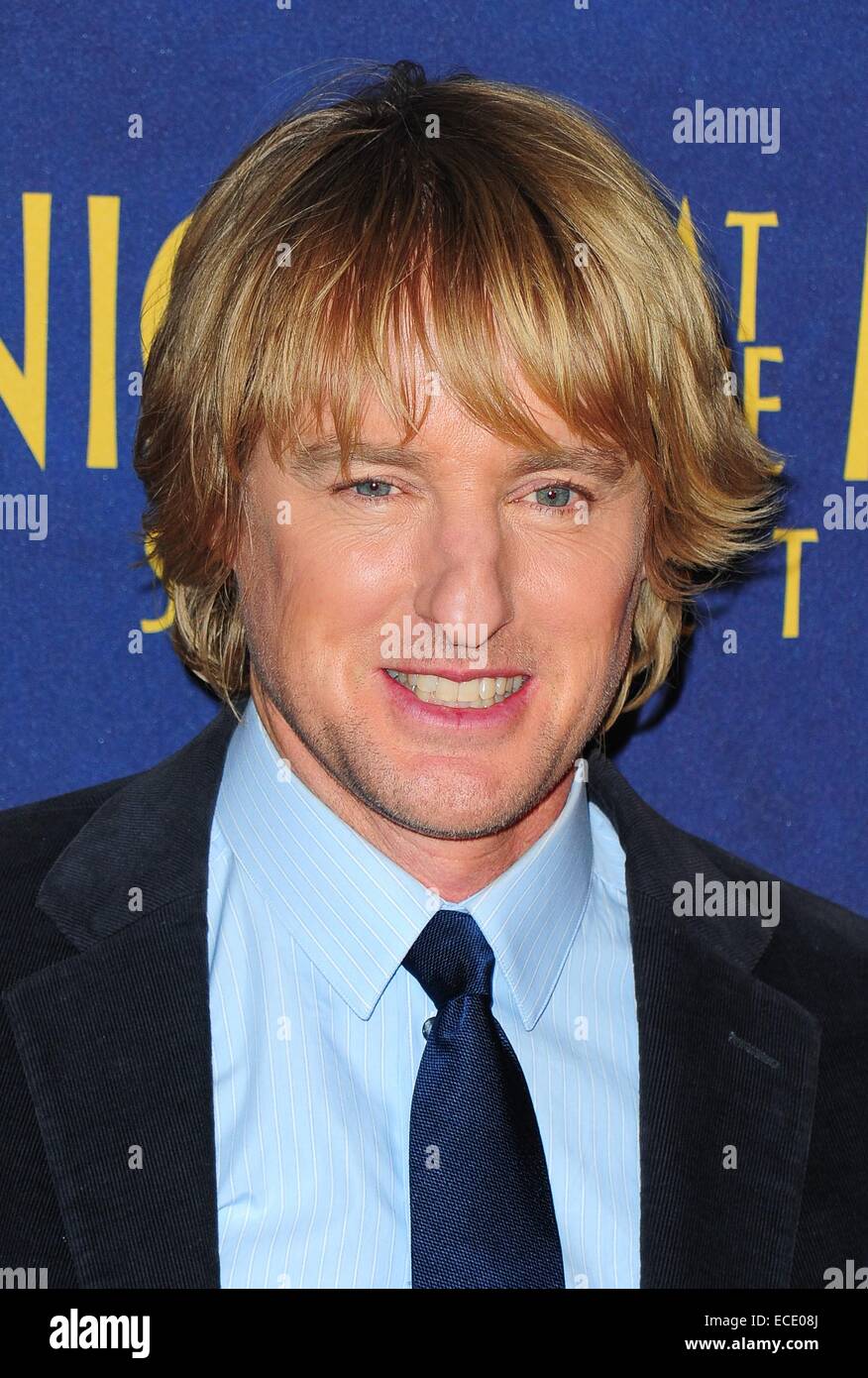 New York, NY, USA. 11th Dec, 2014. Owen Wilson at arrivals for NIGHT AT ...