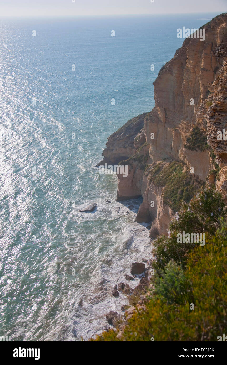 View of cliff near atlantic ocean Stock Photo - Alamy
