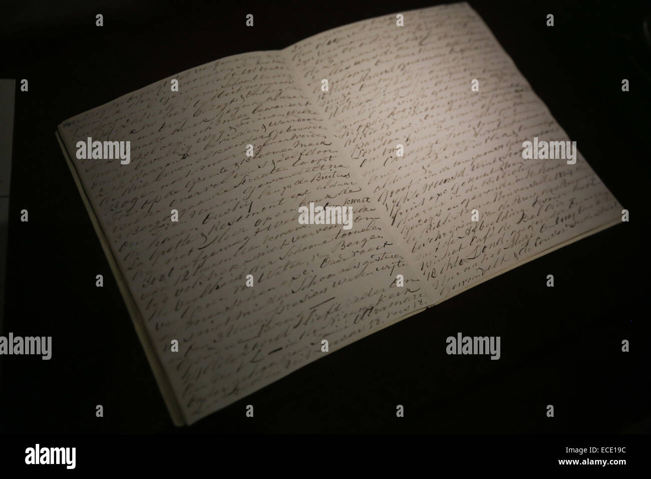 old Dutch writing on paper Stock Photo - Alamy