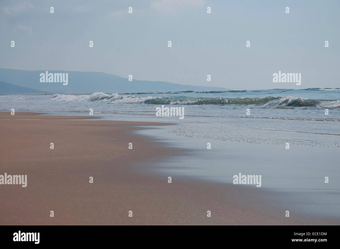 View of beach near atlantic ocean Stock Photo - Alamy