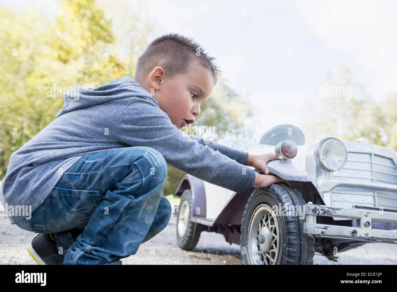 Boy model car hi-res stock photography and images - Alamy