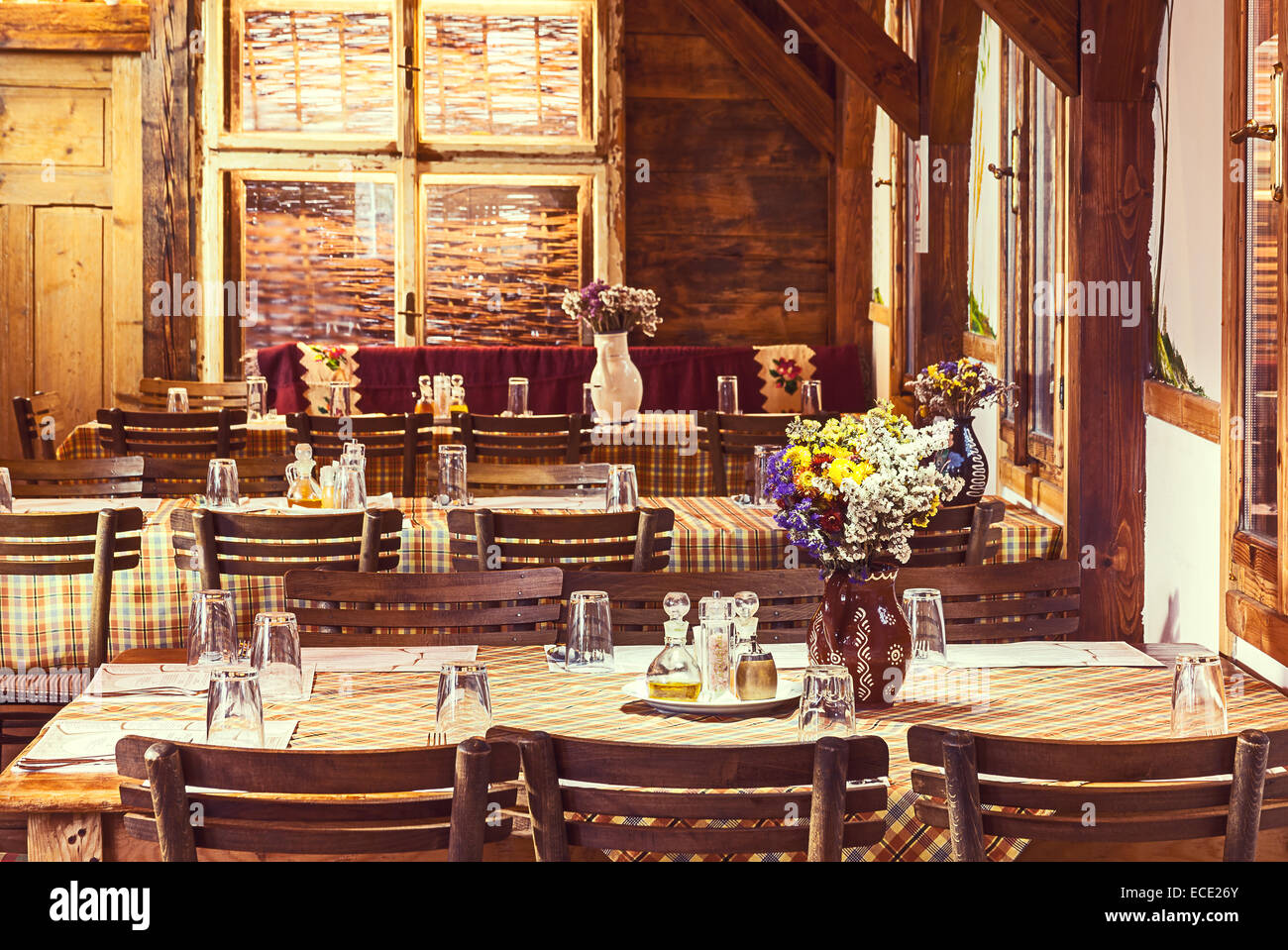 Prague, Czech - October 20, 2014: Serbian restaurant in heart of Prague ...