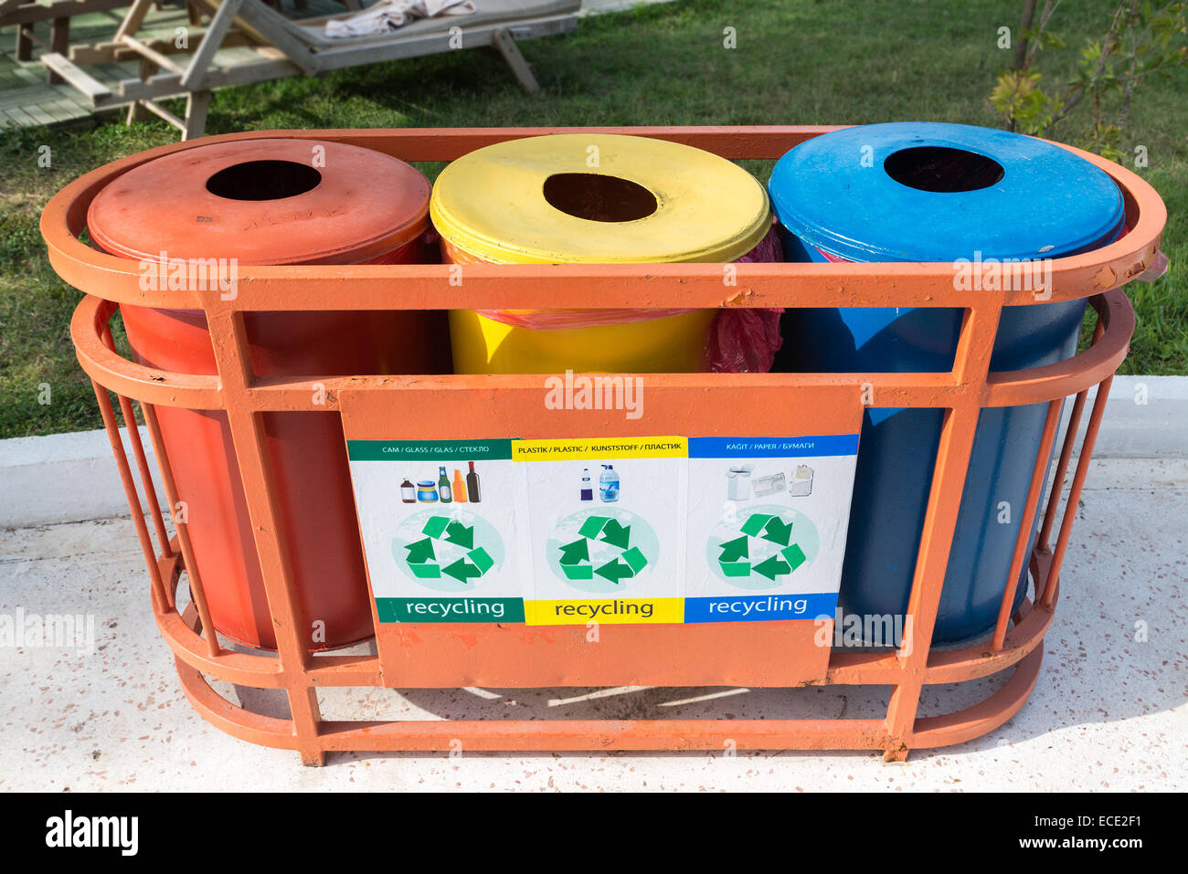 Garbage containers for separate waste collection Stock Photo - Alamy Garbage containers for separate waste collection Stock Photo - Alamy