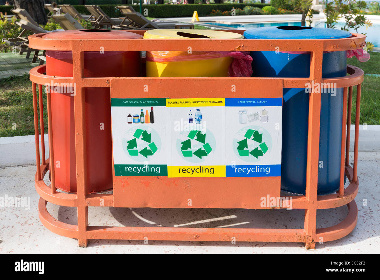 Garbage containers for separate waste collection Stock Photo - Alamy Garbage containers for separate waste collection Stock Photo - Alamy