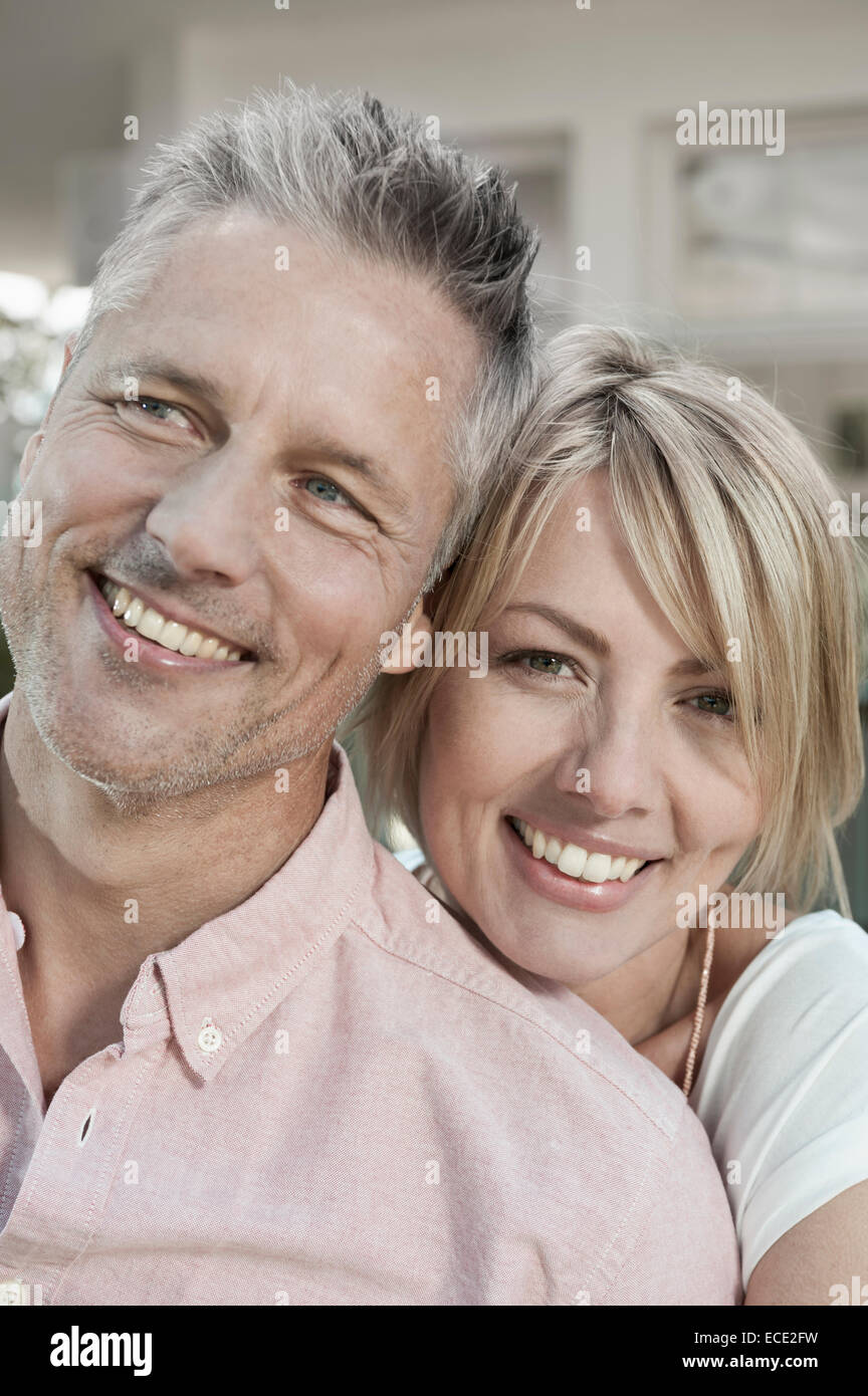 Mature middle aged couple wellbeing happy portrait Stock Photo - Alamy