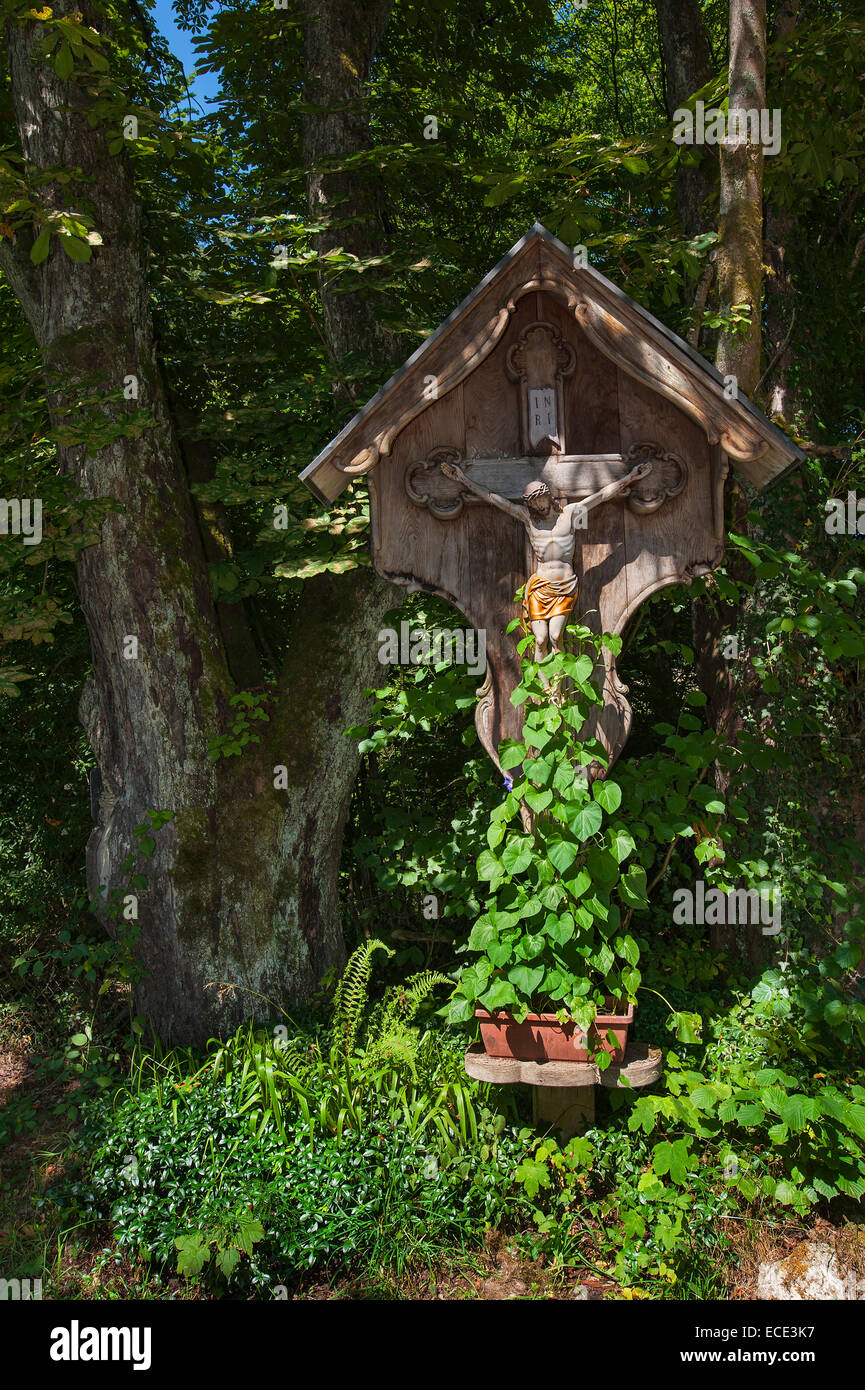 Wayside shrine, Maria Altenburg, Moosach, Bavaria, Germany Stock Photo ...