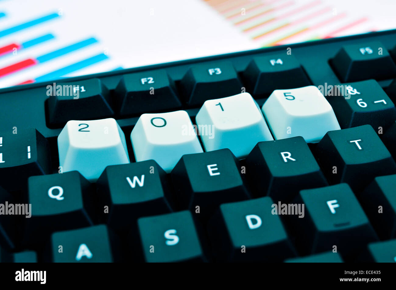 Happy new year message keyboard hi-res stock photography and images - Alamy