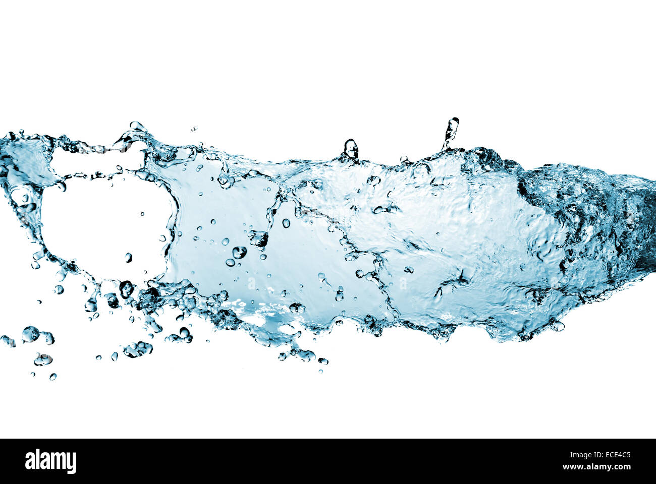 water splash with bubbles isolated on white Stock Photo - Alamy