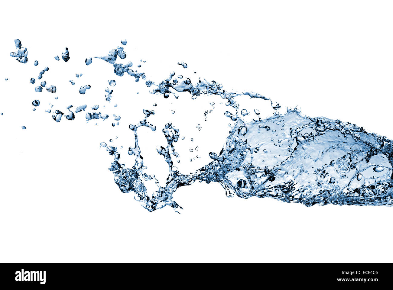 water splash with bubbles isolated on white Stock Photo - Alamy