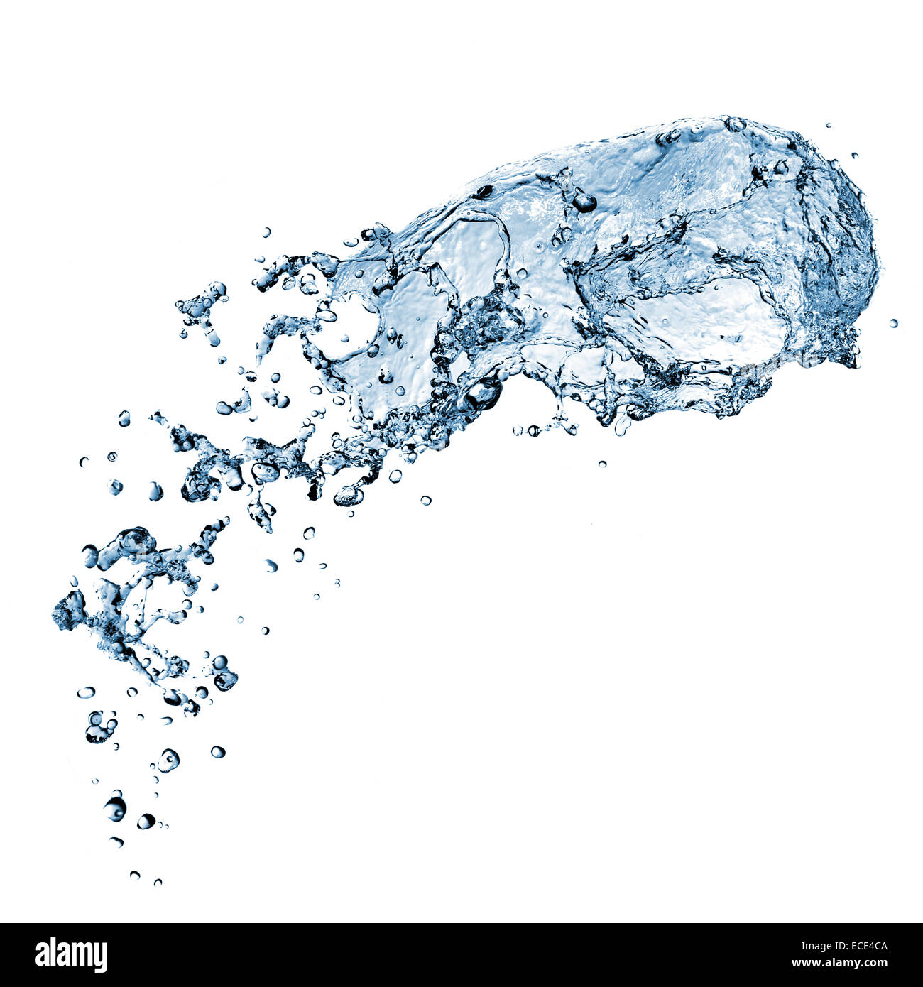 water splash with bubbles isolated on white Stock Photo - Alamy