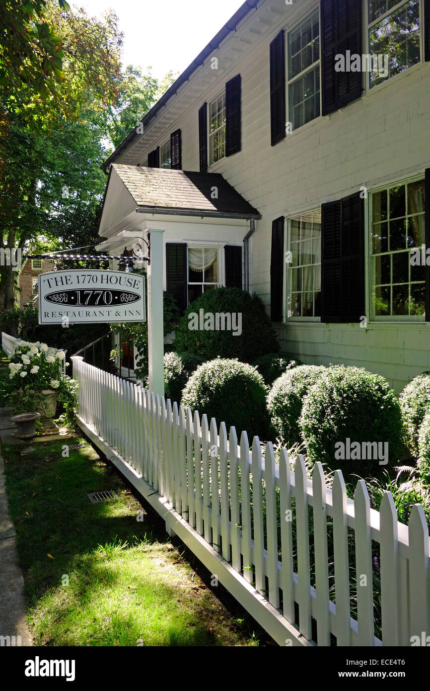 1770 house restaurant and inn in East Hampton New York Stock Photo - Alamy