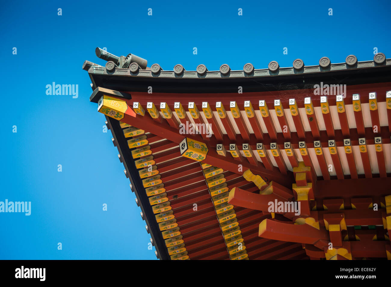 Pagoda roof detail of Goju-no-to (Five-Story Pagoda), Miyajima, Japan ...