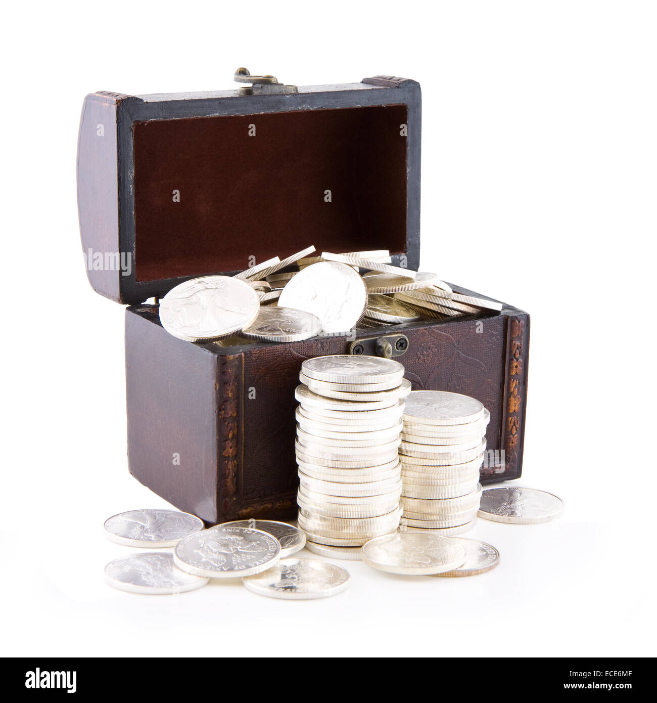 Silver dollars old hi-res stock photography and images - Alamy