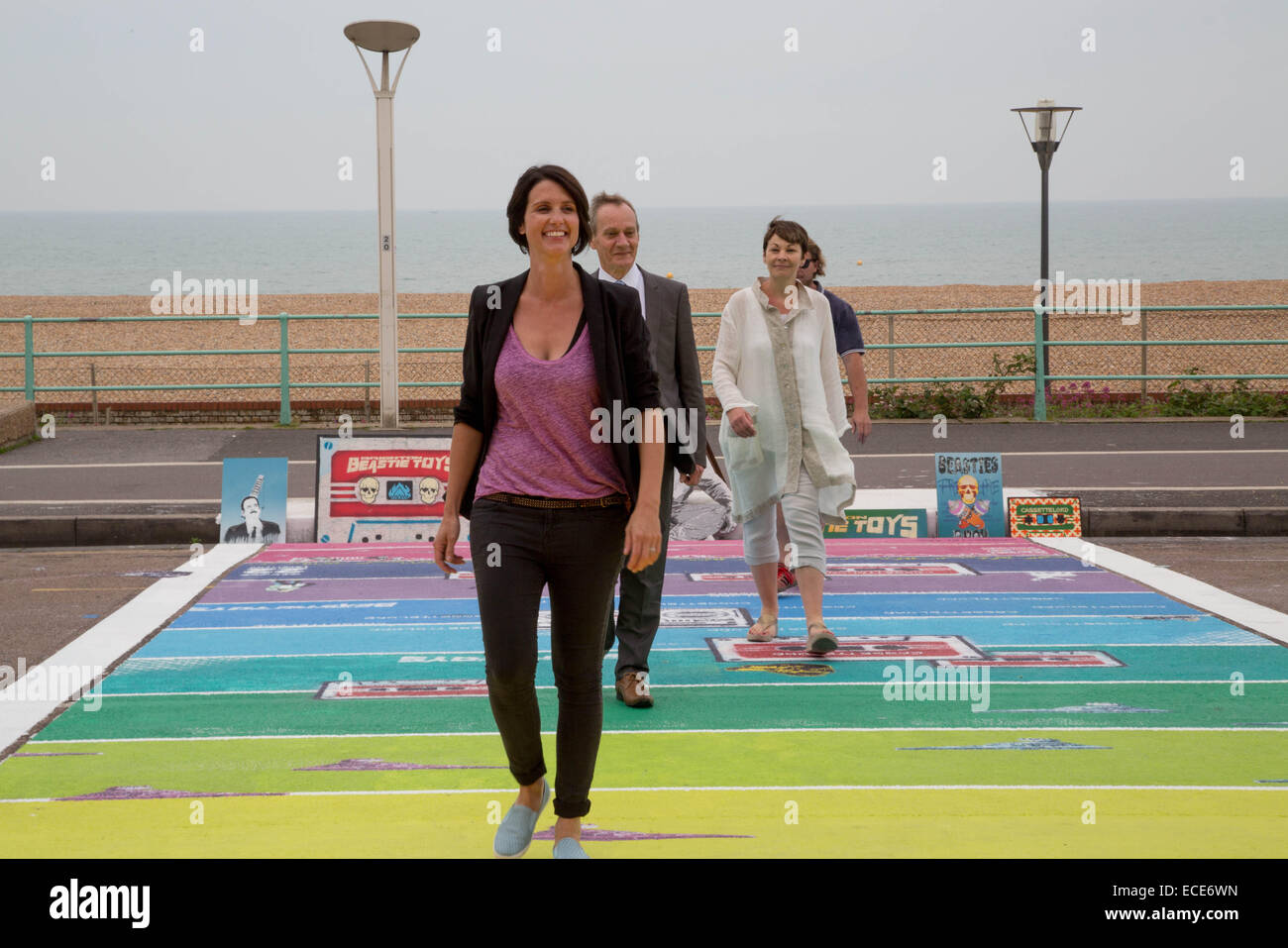 Europe's first ever rainbow crossing, launched by actress and musician ...