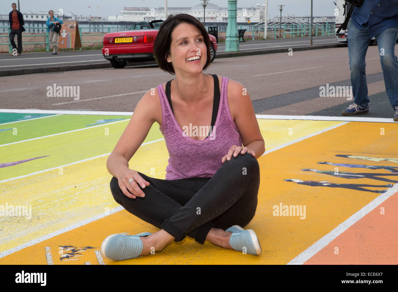 Europe's first ever rainbow crossing, launched by actress and musician ...