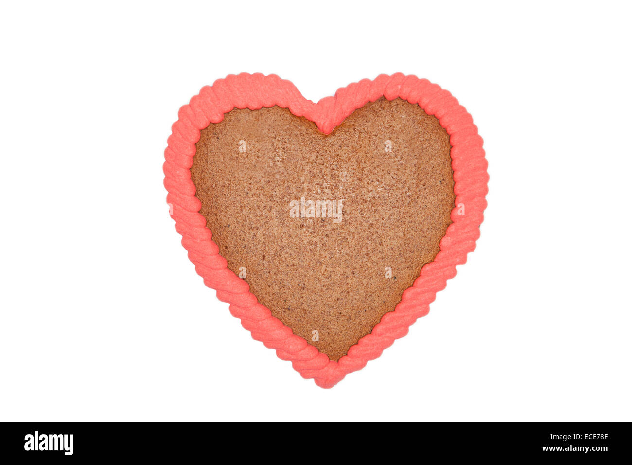 heart gingerbread isolated on white Stock Photo - Alamy