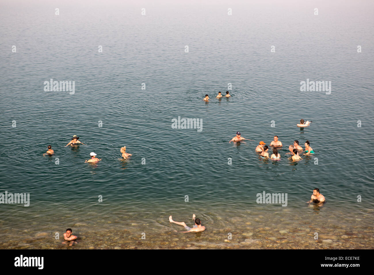 People swim in the Dead Sea Stock Photo - Alamy