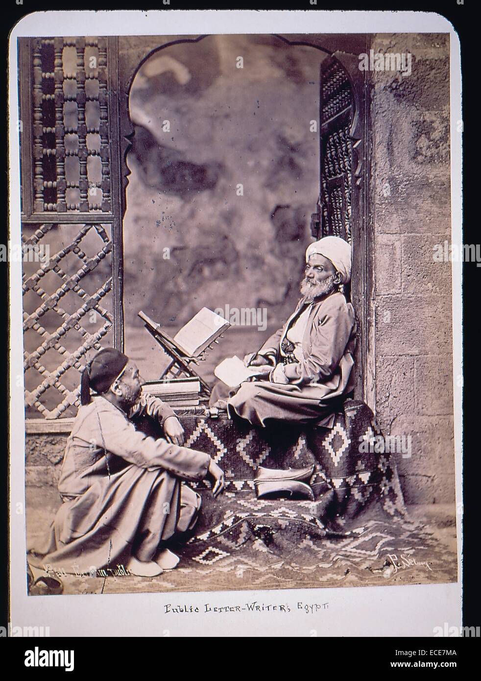 Photographer: P. Sebah ca 1870-80s Title: No. 411 Ecrivains Publics ...