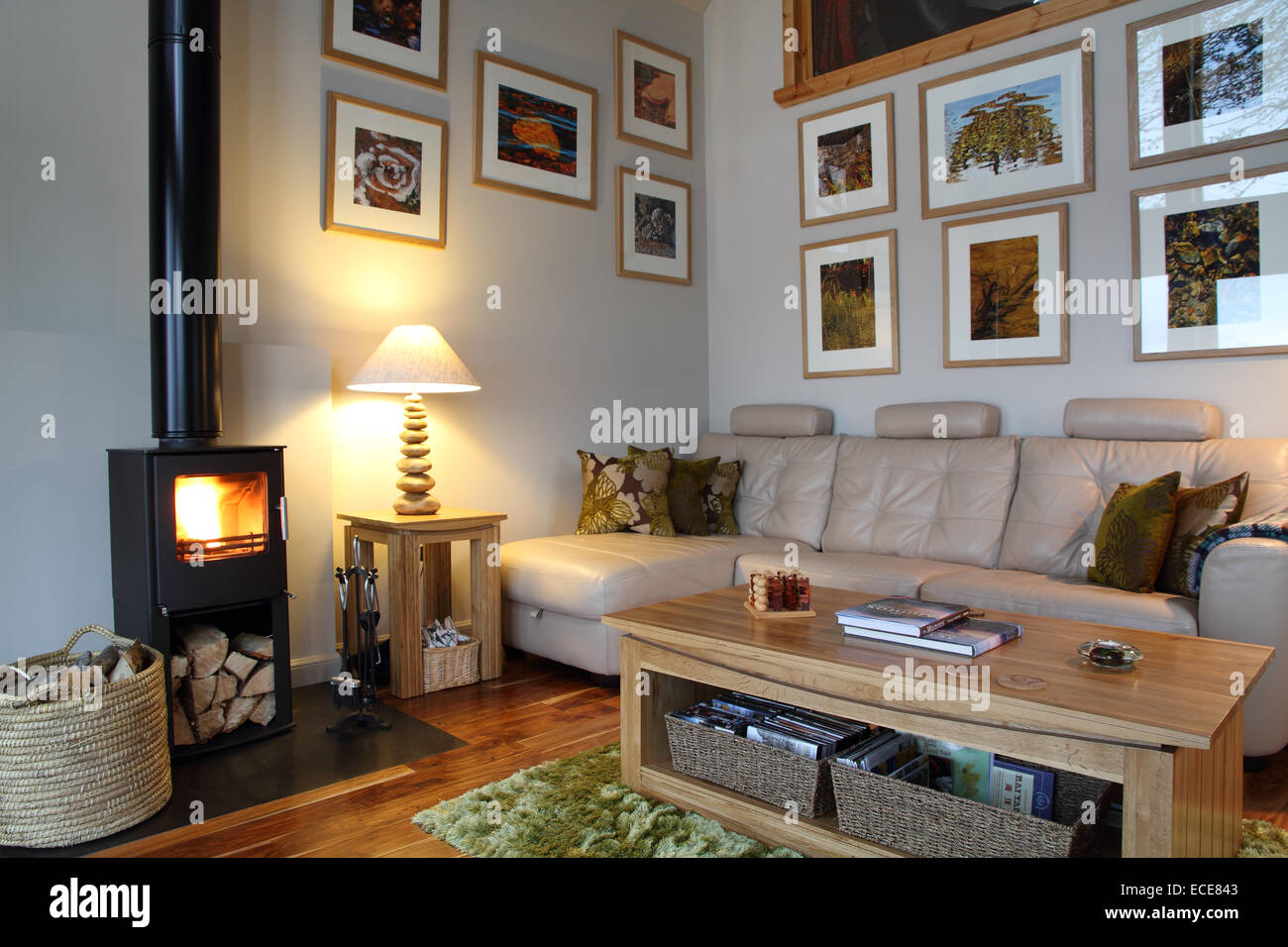 Cosy fire tv hi-res stock photography and images - Alamy