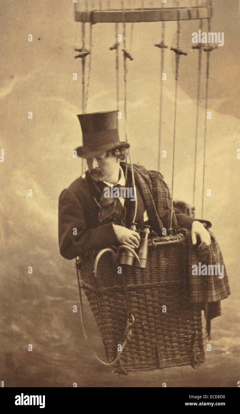 Félix Nadar in Gondola of Balloon; Nadar [Gaspard Félix Tournachon ...