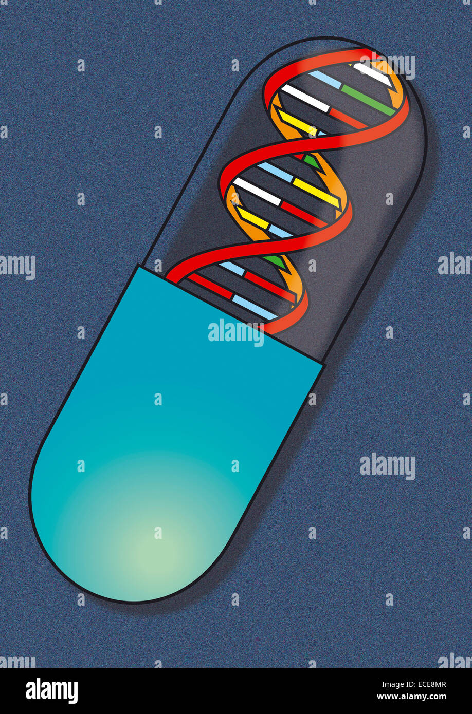 DNA Capsule - Genetic Engineering and Biotechnology Concept ...