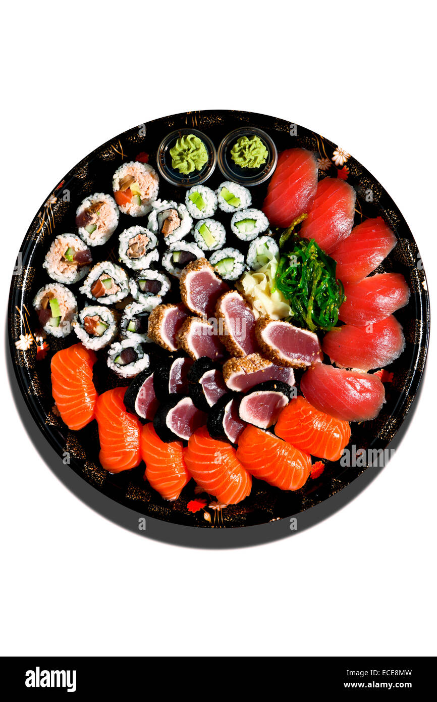 sushi, isolated on white background Stock Photo - Alamy