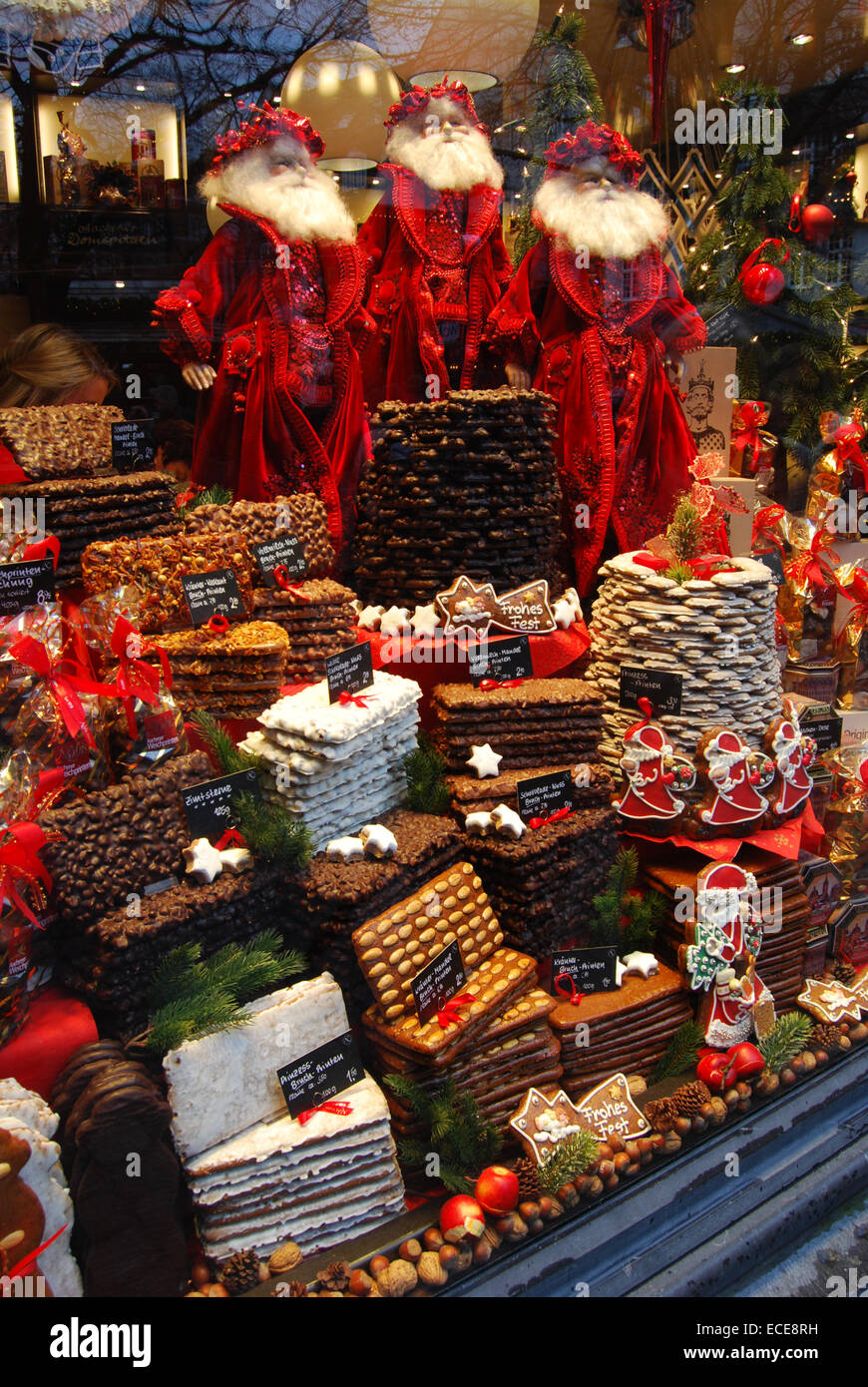 Traditional Christmas shop window, Aachen Germany Stock Photo - Alamy