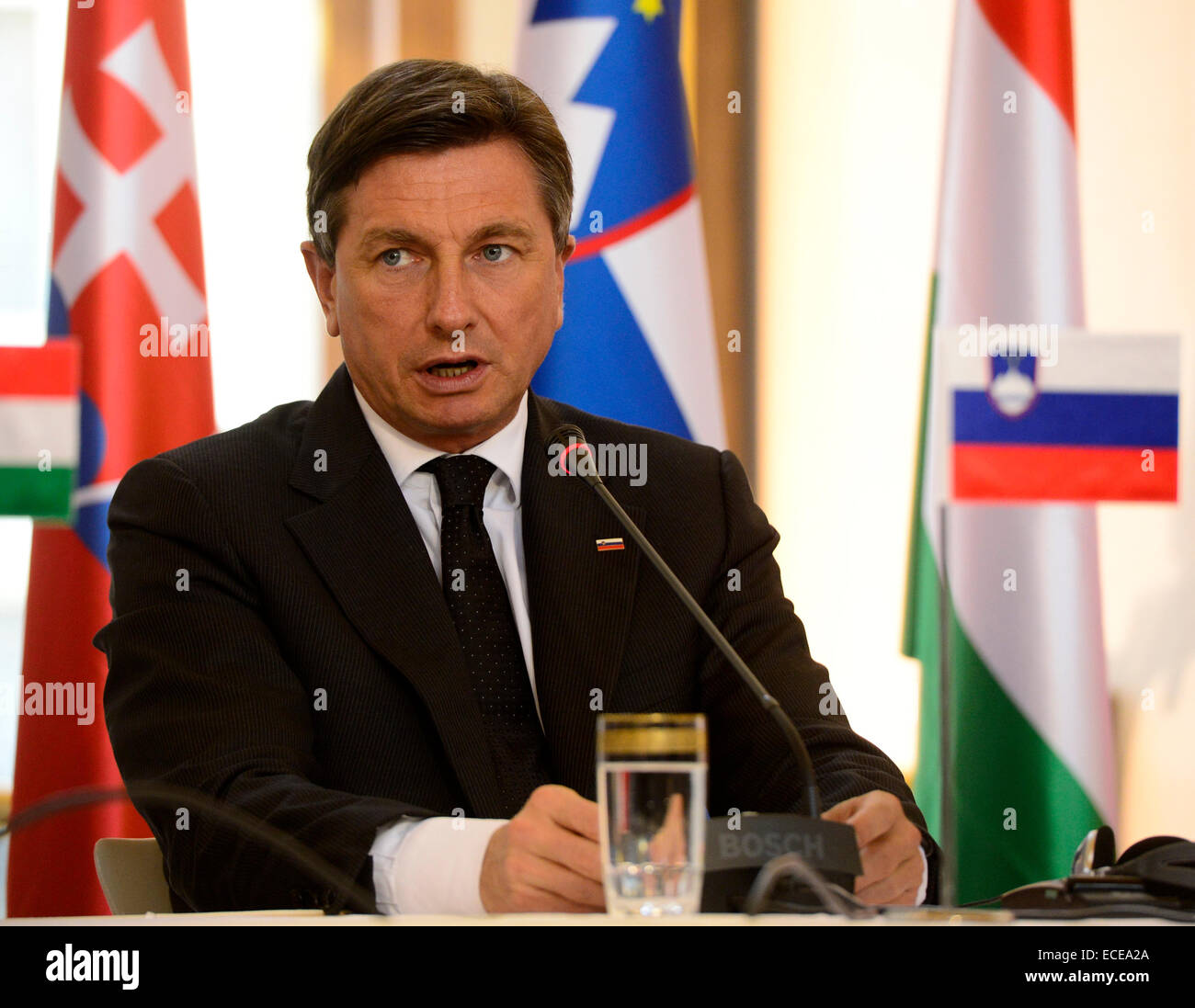 Prague, Czech Republic. 12th Dec, 2014. Slovenian President Borut Pahor ...