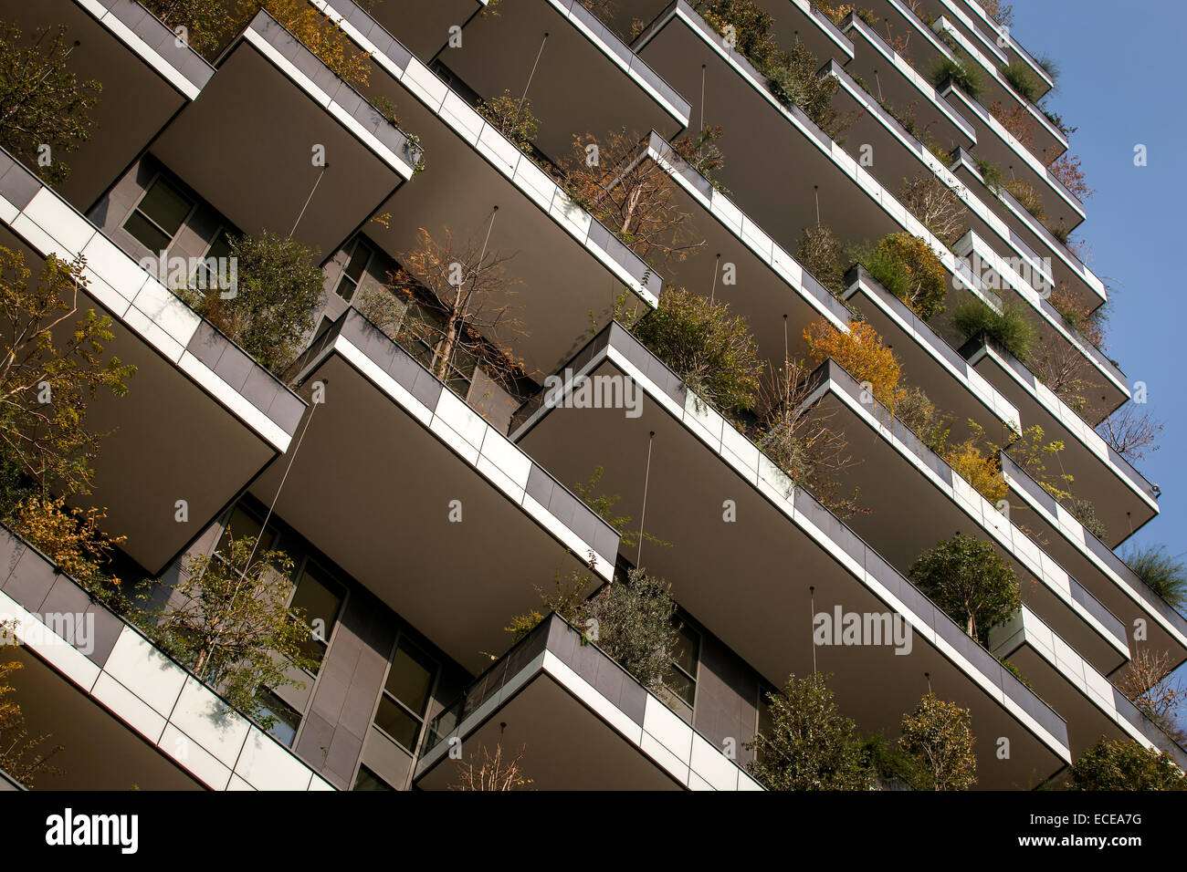 Milan, buildings "Bosco Verticale" architect Stefano Boeri, awarded as ...
