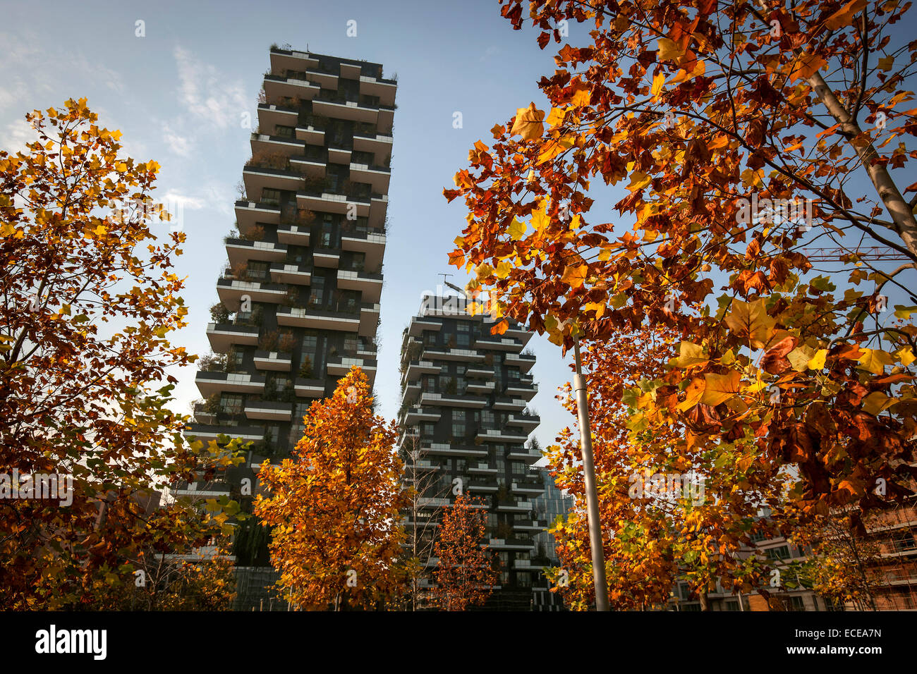 Milan, expo, buildings "Bosco Verticale" architect Stefano Boeri ...