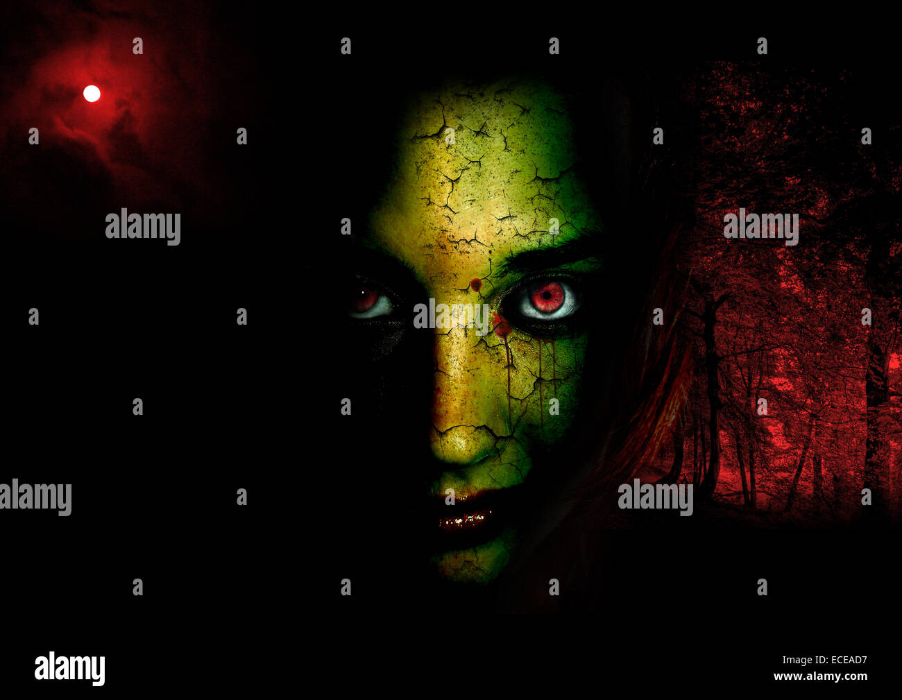 Portrait of a zombie Stock Photo - Alamy