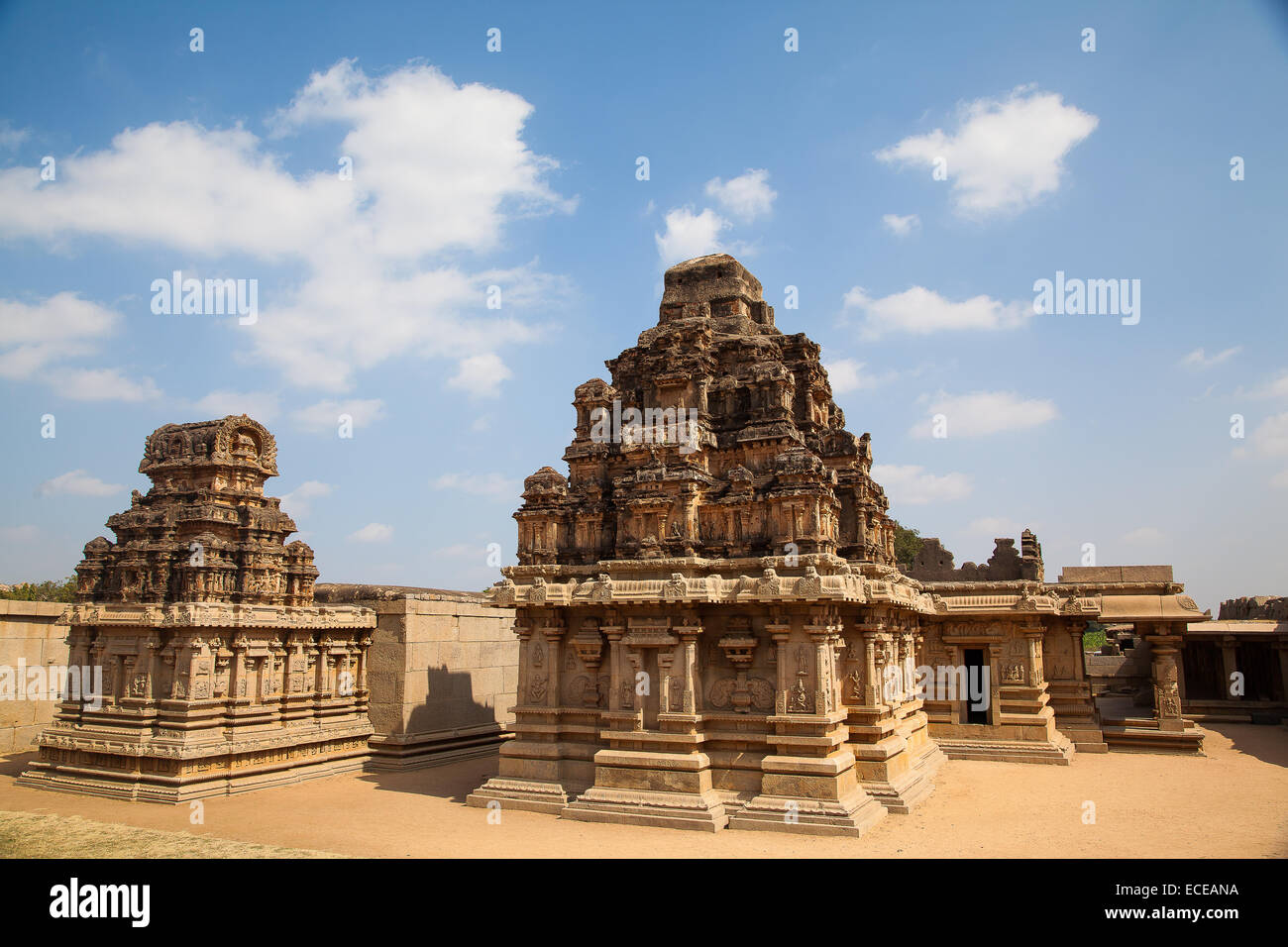 Temple complex, Hampi, Hosapete, Bellary district, Karnataka, India ...