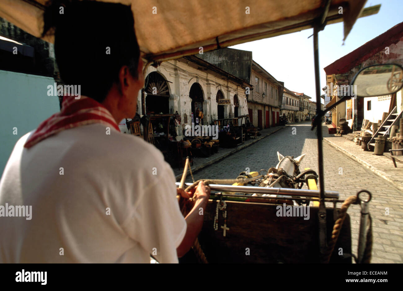 Kalesa ride, horse carriage. Crisologo Street. Ilocos. Vigan ...