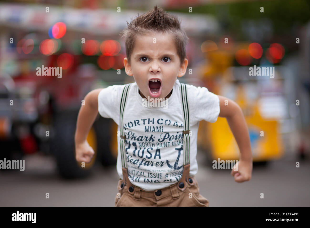 Little boy 4 5 roaring hi-res stock photography and images - Alamy