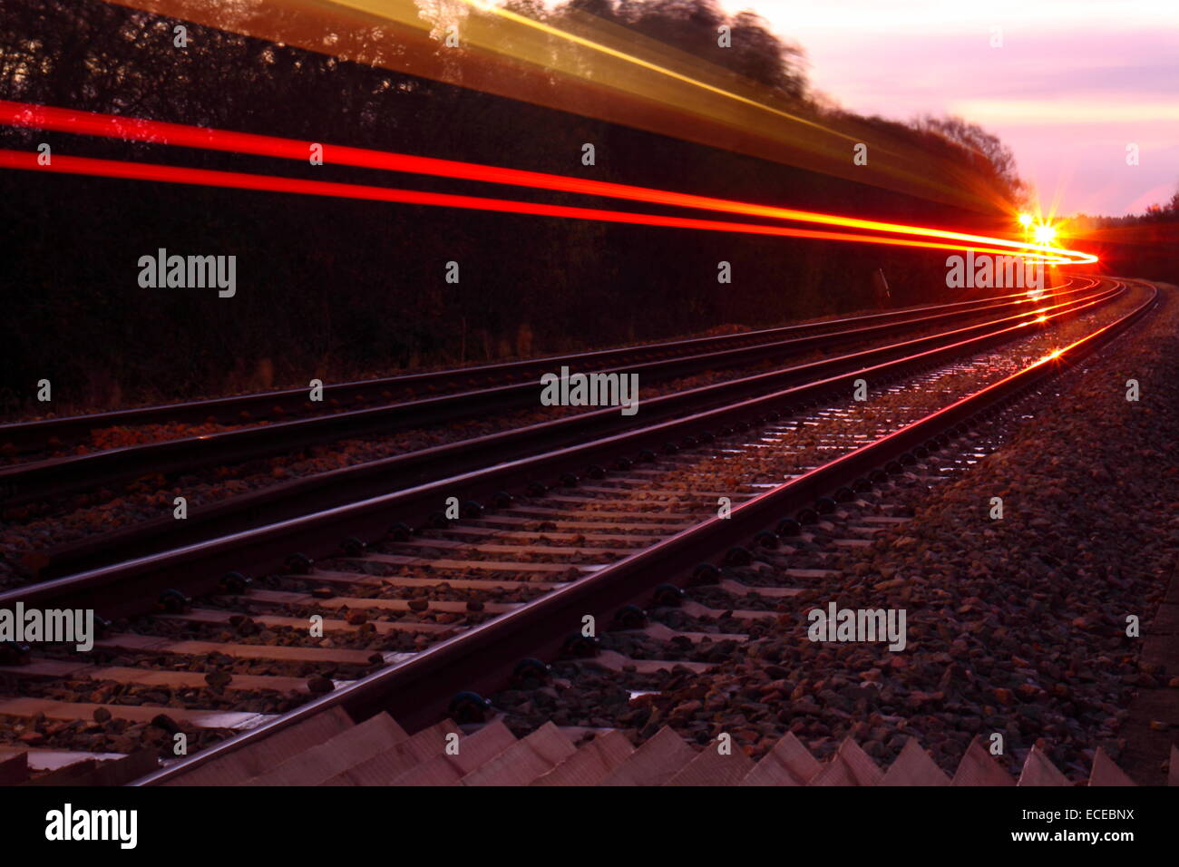 Train track lights hi-res stock photography and images - Alamy