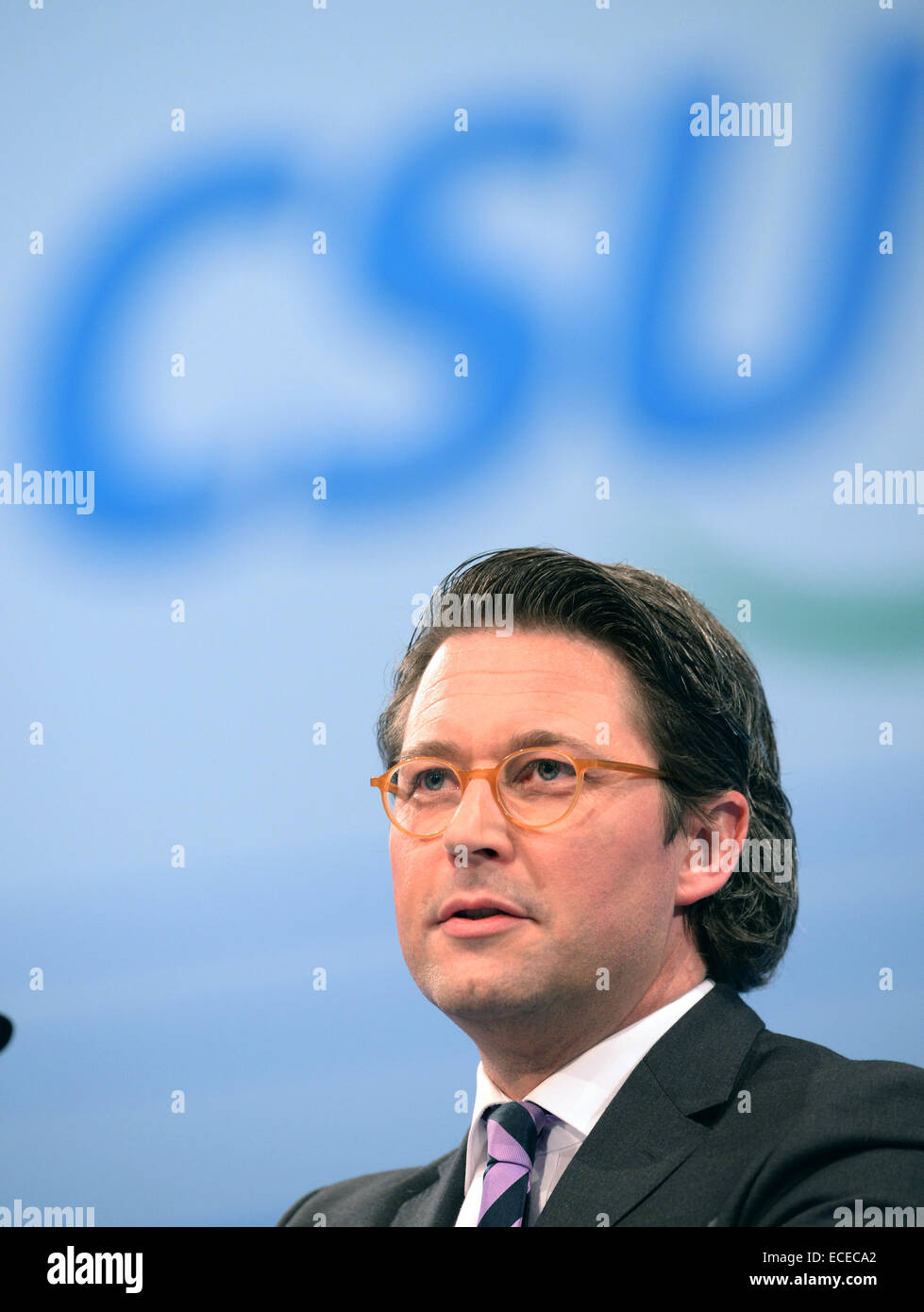 CSU secretary general Andreas Scheuer speaks at the CSU's party ...
