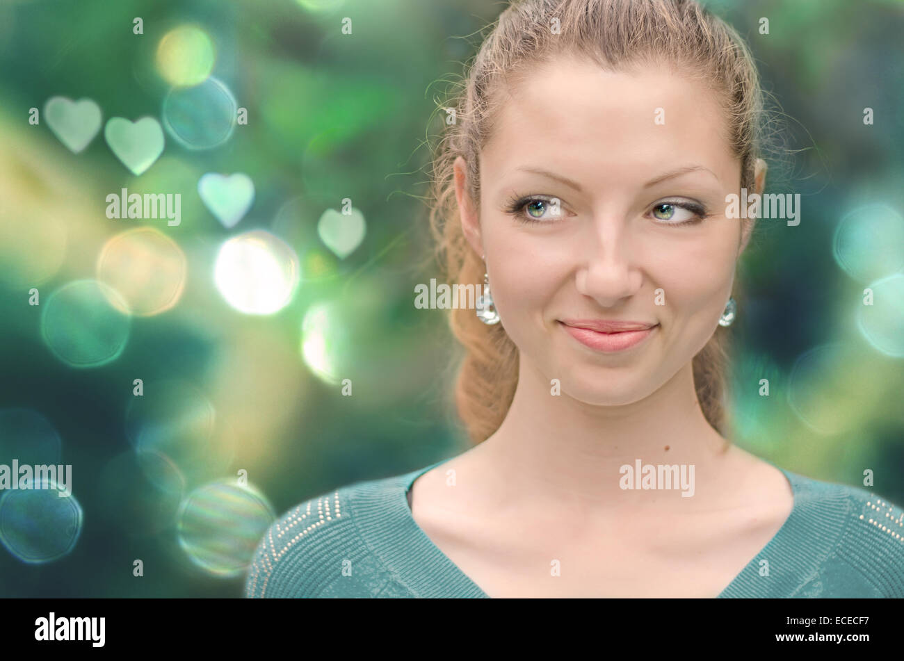 Portrait of a smiling woman Stock Photo - Alamy
