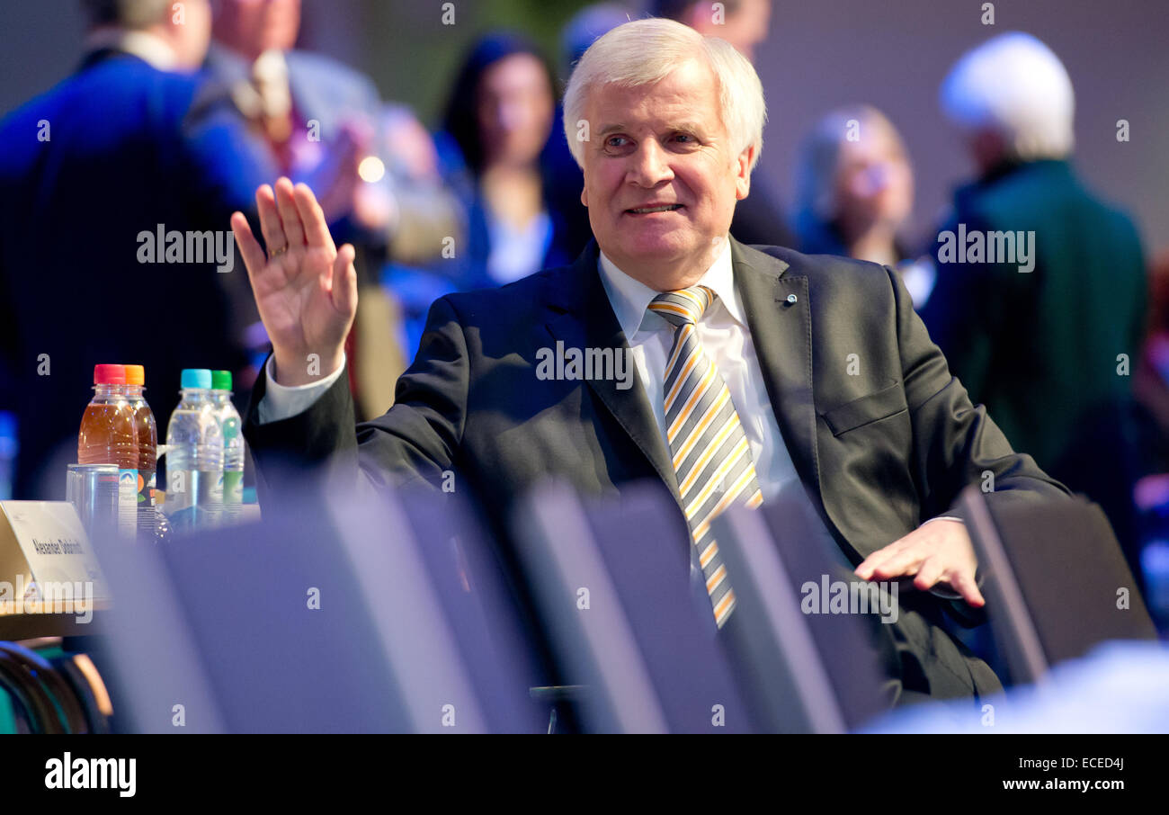 The Premier of Bavaria, Horst Seehofer (CSU), at the CSU's party ...