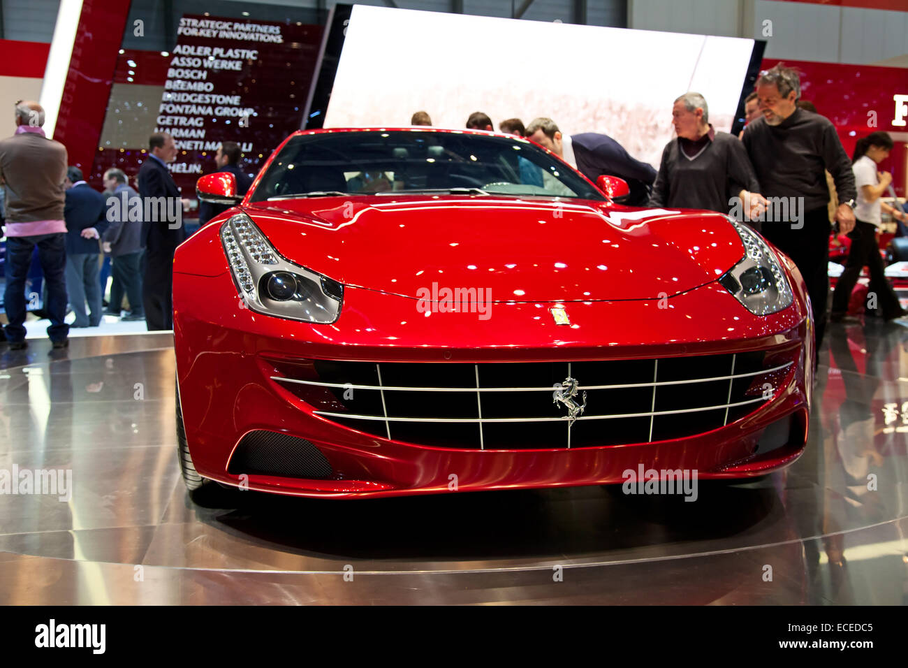 GENEVA - MARCH 8: The Ferrari FF on display at the 81st International ...