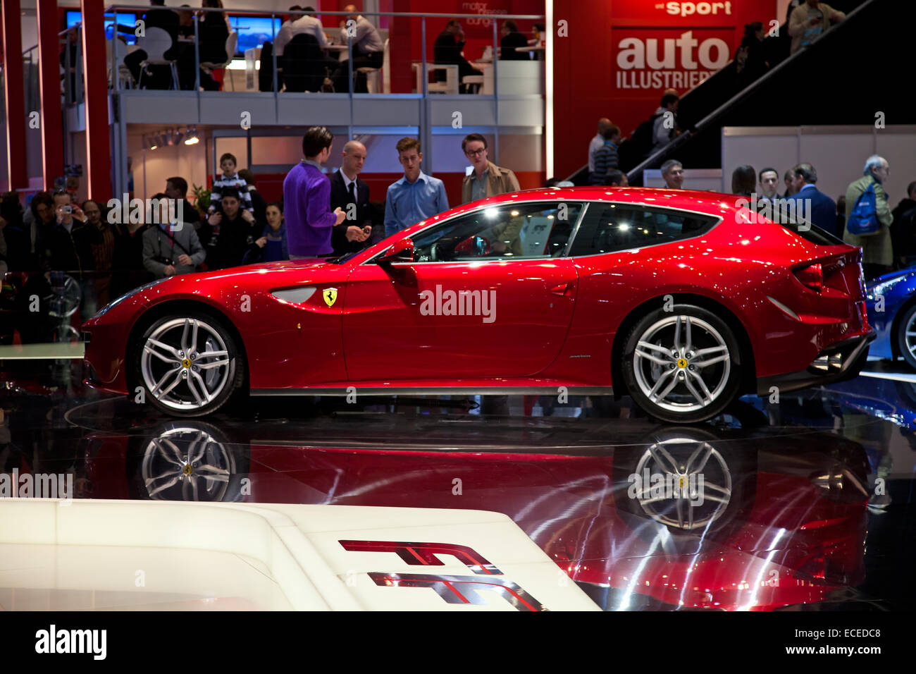 GENEVA - MARCH 8: The Ferrari FF on display at the 81st International ...