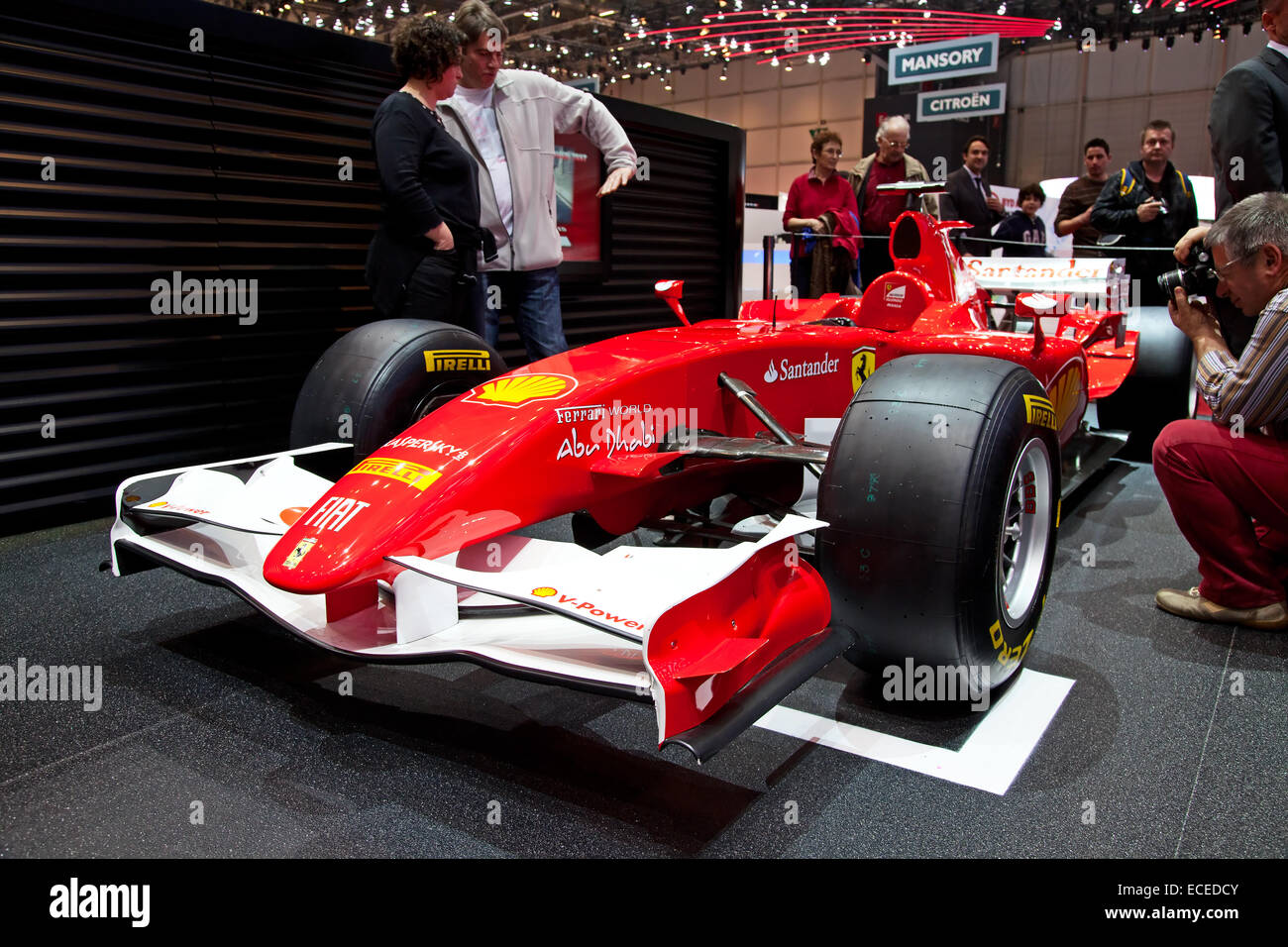 GENEVA - MARCH 8: The Ferrari F1 2011 on display at the 81st ...