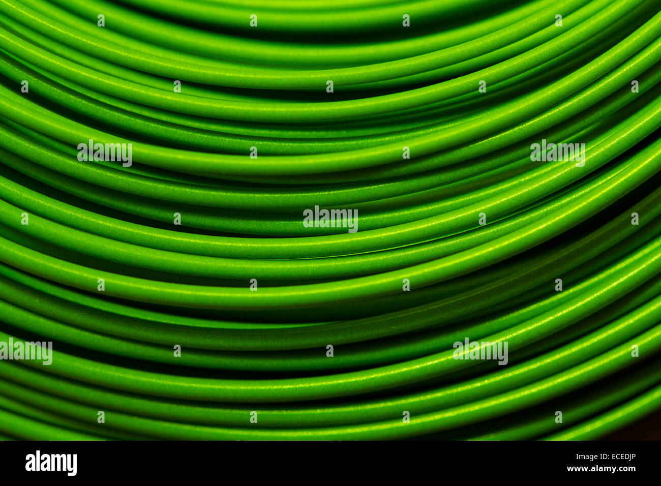 close up of flyfishing line coiled into abstract shape Stock Photo - Alamy