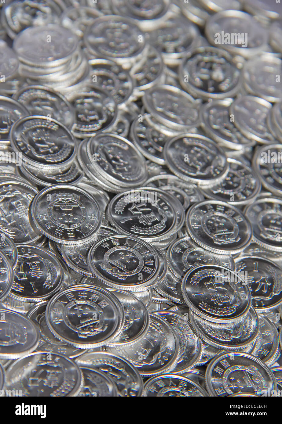 Huge pile of the China coins Stock Photo - Alamy