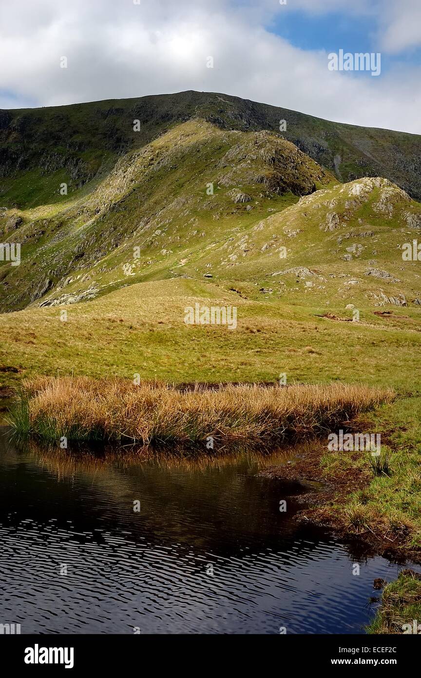 Tarn and Ridge to High Street Stock Photo - Alamy
